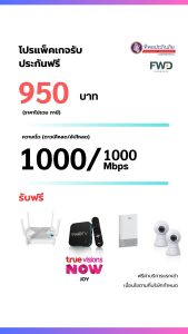 รวมแพ๊กเน็ตบ้านทรู True Fiber ทรูออนไลน์ เน็ตบ้านเร็วแรง พร้อมติดตั้งฟรี