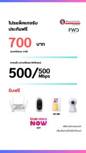 รวมแพ๊กเน็ตบ้านทรู True Fiber ทรูออนไลน์ เน็ตบ้านเร็วแรง พร้อมติดตั้งฟรี